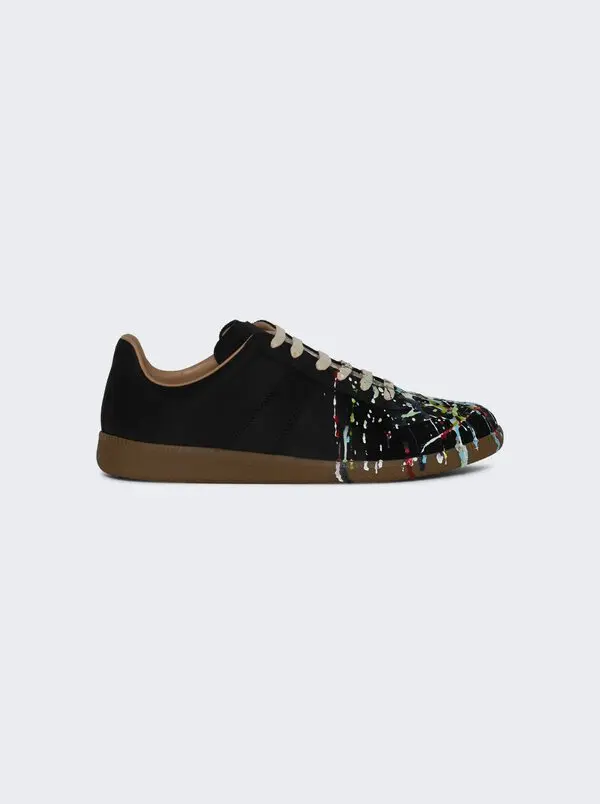 MAISON MARGIELA Paint Replica Sneakers - Black
