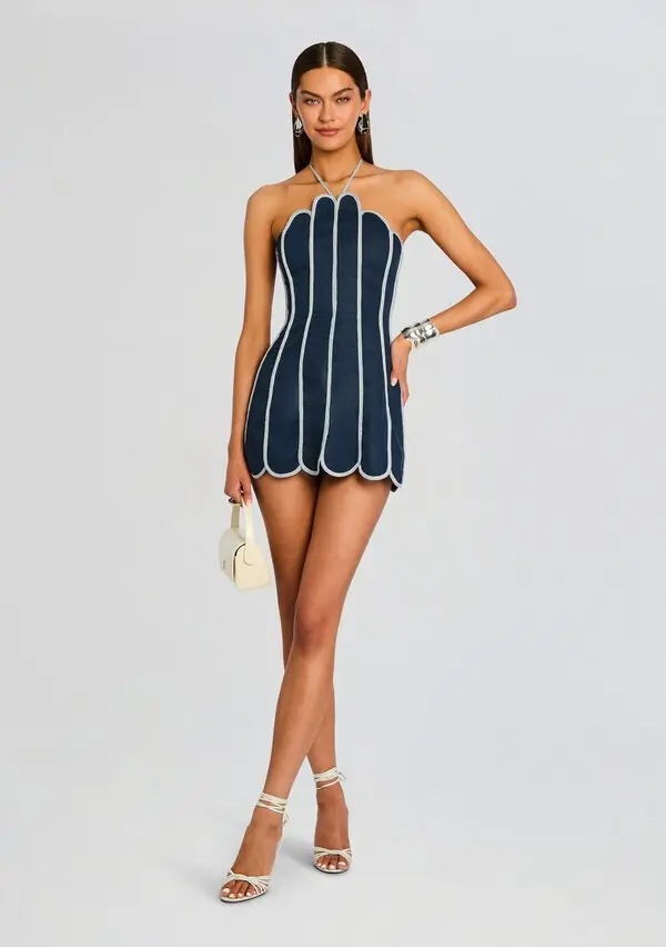 Azulu Lenny Mini Dress - Navy
