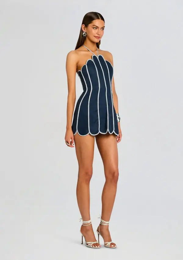 Azulu Lenny Mini Dress - Navy