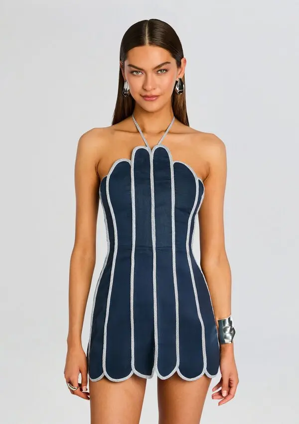 Azulu Lenny Mini Dress - Navy
