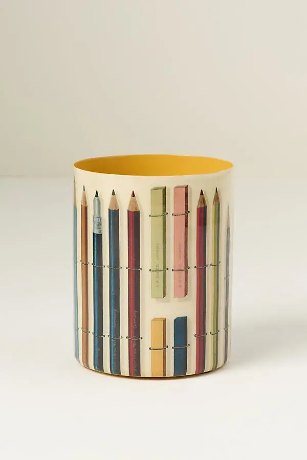 ROOMYTOWN Enamel Pen Pot - Pencils