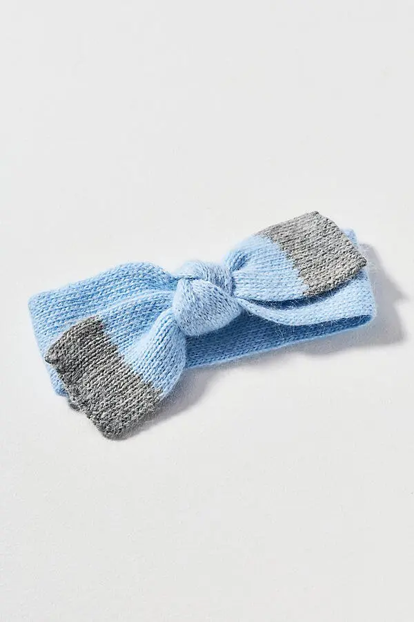 Anthropologie Knotted Knit Headband - Blue