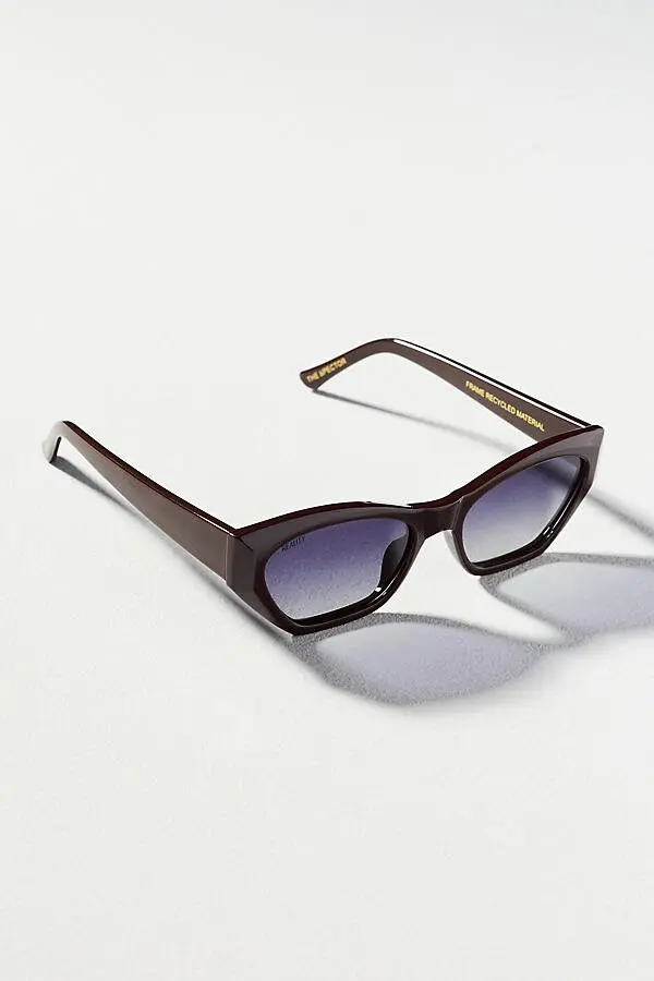 REALITY EYEWEAR Spector Angled Sunglasses - Chocolate