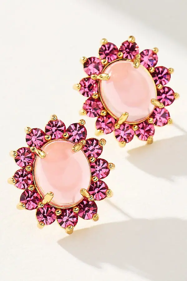 Loren Hope Georgie Stud Earrings - Pink