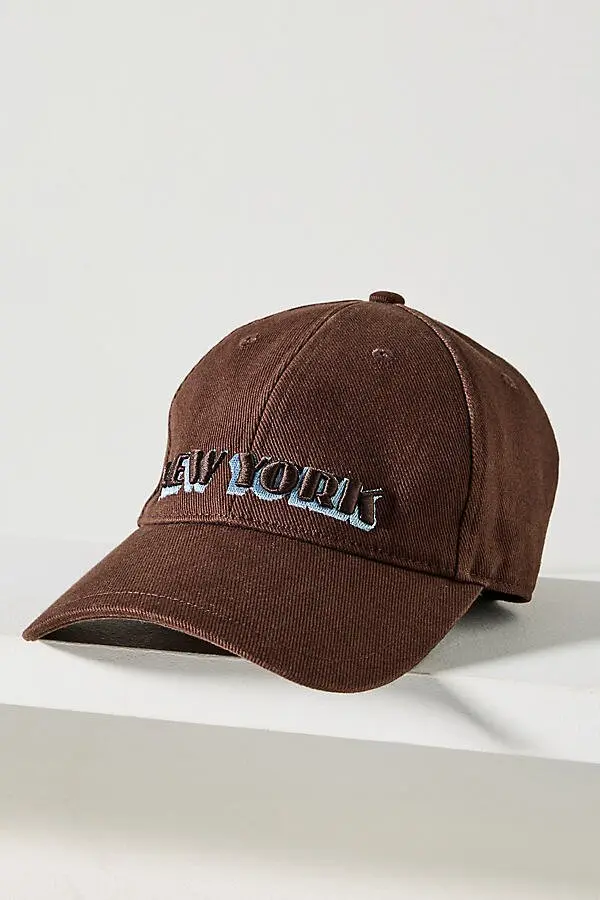 Rag & Bone Harlow New York Baseball Cap - Brown