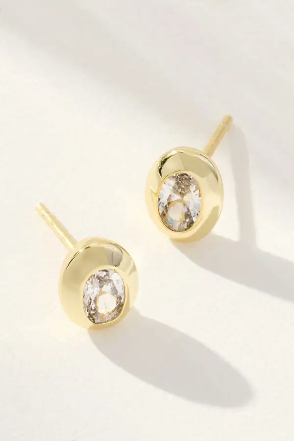Melinda Maria Stud Earrings - Gold