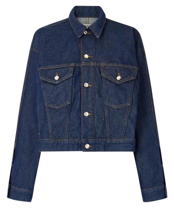 Ossou Sway Denim Trucker Jacket - Blue