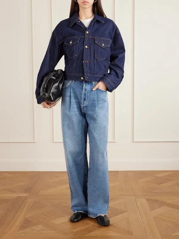 Ossou Sway Denim Trucker Jacket - Blue