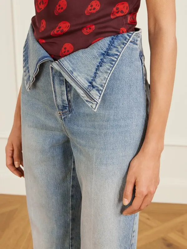Alexander McQueen High-rise Flared Jeans - Blue