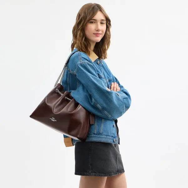 COACH OUTLET Evelyn Shoulder Bag - Silver/maple