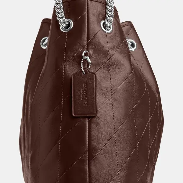 COACH OUTLET Coach Evelyn Large Quilted Shoulder Bag - Silver/maple