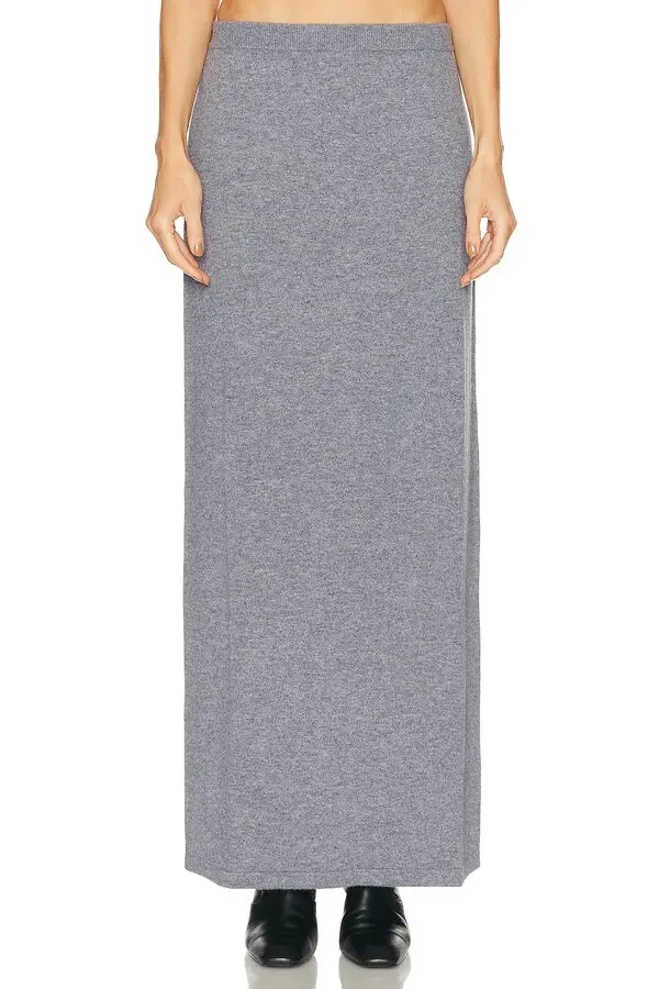 SRG Mattie Knit Maxi Skirt - Grey