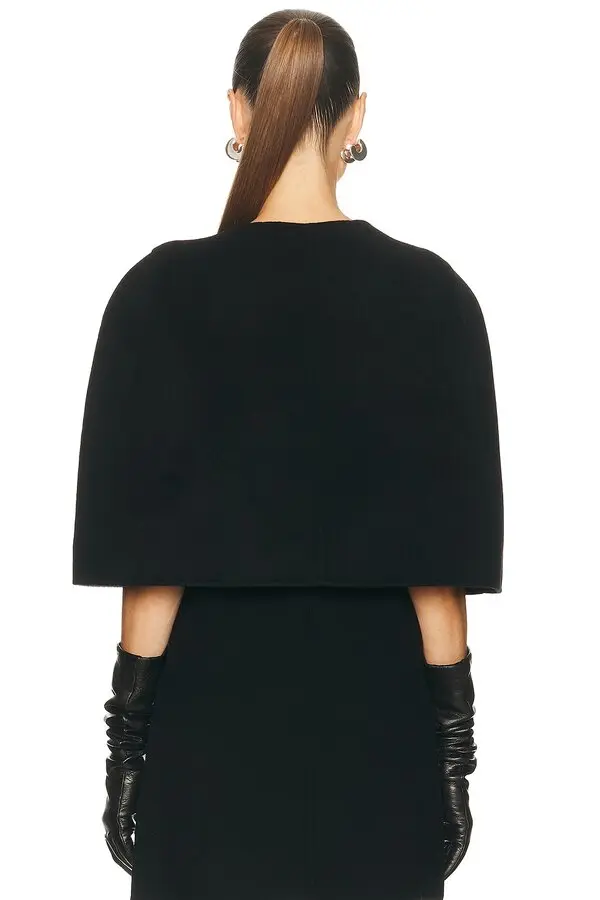 SRG Otto Cropped Cape - Black
