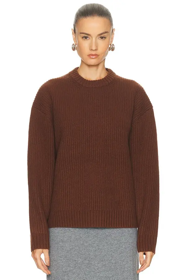 SRG Classic Knit Crewneck - Dark Brown