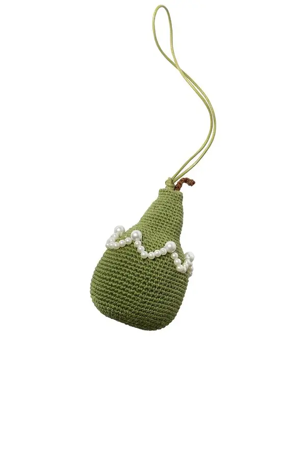 GOHAR WORLD Crochet Bag Charm - Pear