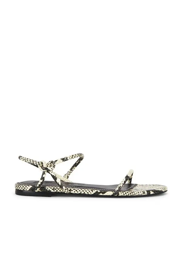 Staud Laurel Slingback Sandals - White Snake