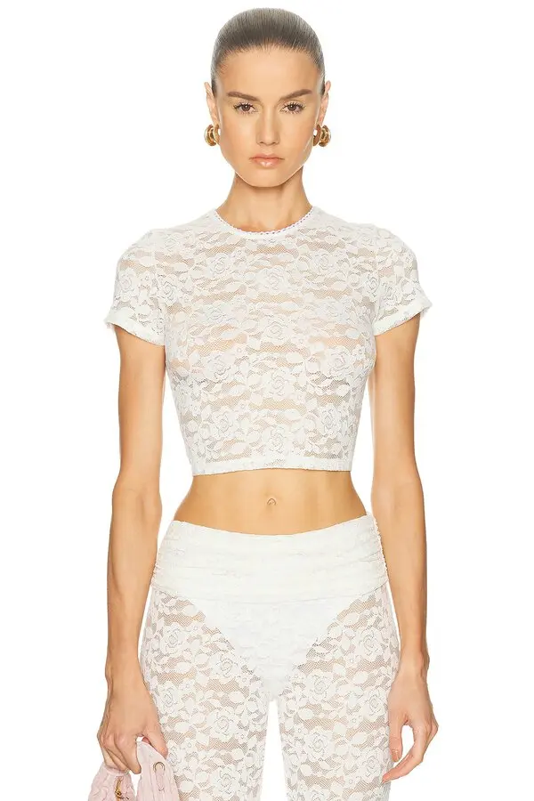 BANANHOT Nana Lace Top - Cream Lace