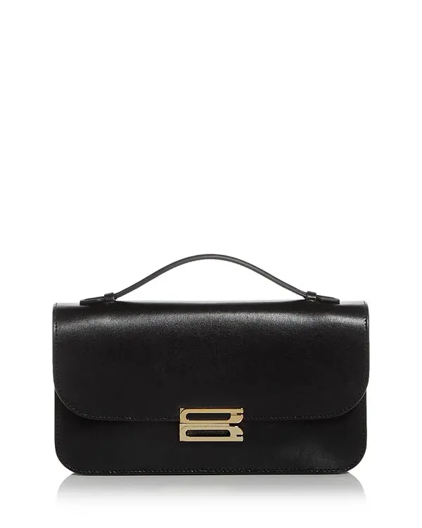 Victoria Beckham Dorian Mini Leather Shoulder Bag - Black