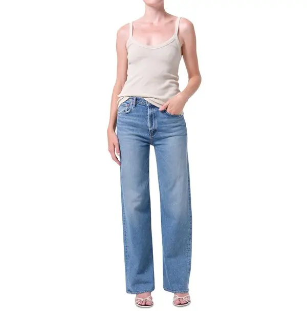 AGOLDE Ren High-rise Wide-leg Jeans