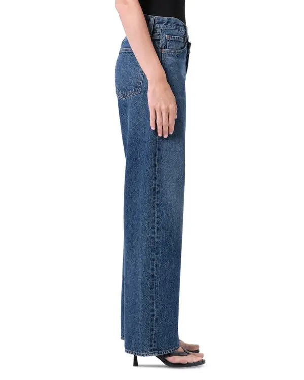 AGOLDE Arc High Rise Straight Crisscross Jeans - Form