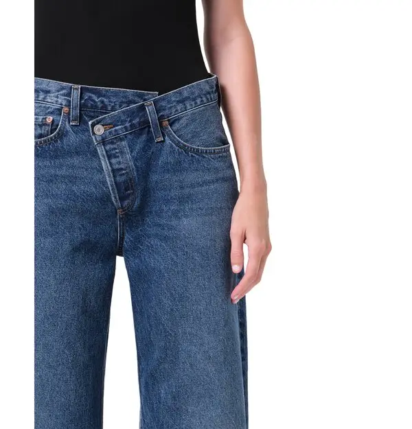AGOLDE Arc High Rise Straight Crisscross Jeans - Form