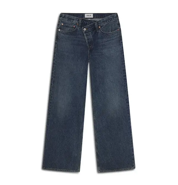 AGOLDE Arc High Rise Straight Crisscross Jeans - Form