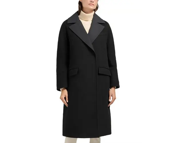 Moose Knuckles Lafleur Wool Blend Long Wrap Coat