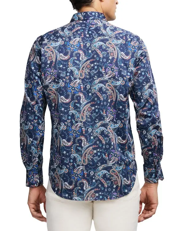 Robert Graham Chandler Printed Long Sleeve Button Front Shirt