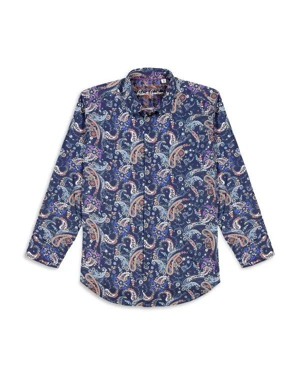 Robert Graham Chandler Printed Long Sleeve Button Front Shirt