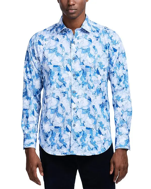 Robert Graham Baskerville Printed Long Sleeve Button Front Shirt