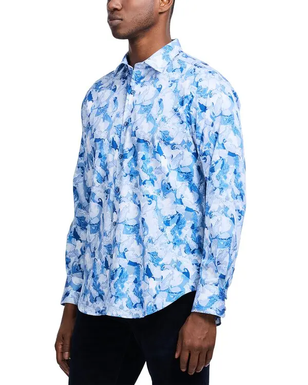 Robert Graham Baskerville Printed Long Sleeve Button Front Shirt