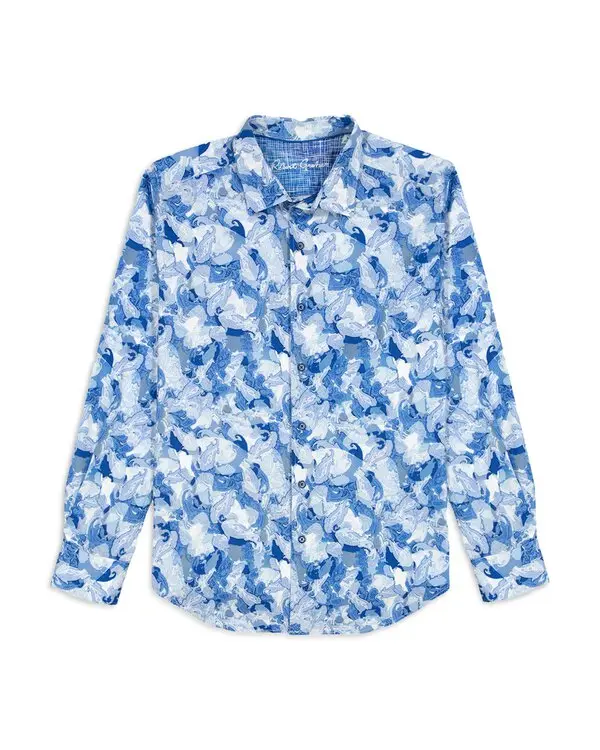 Robert Graham Baskerville Printed Long Sleeve Button Front Shirt