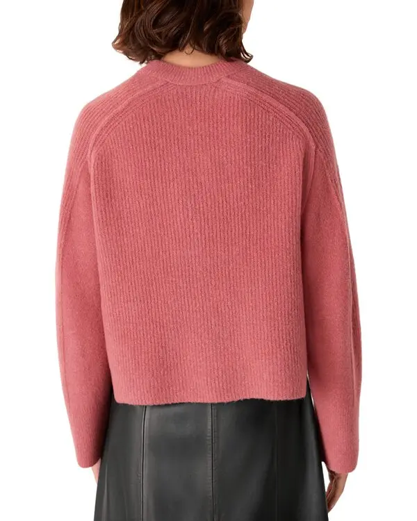 Whistles Aria Wool Blend Crew Knit Sweater
