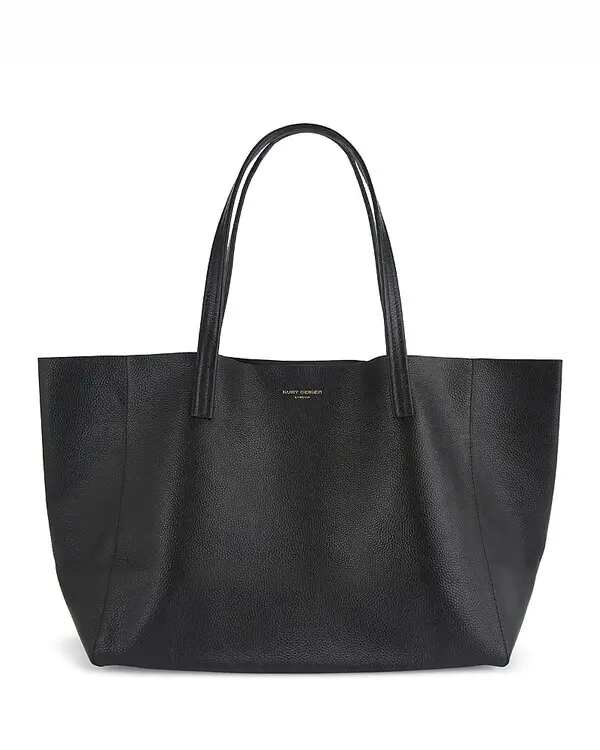 Kurt Geiger Violet Large Leather Shopper Tote - Black