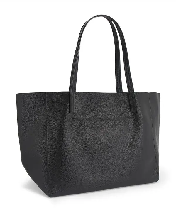 Kurt Geiger Violet Large Leather Shopper Tote - Black