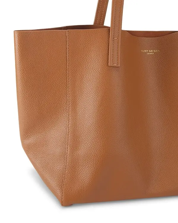 Kurt Geiger Violet Large Leather Shopper Tote - Brown