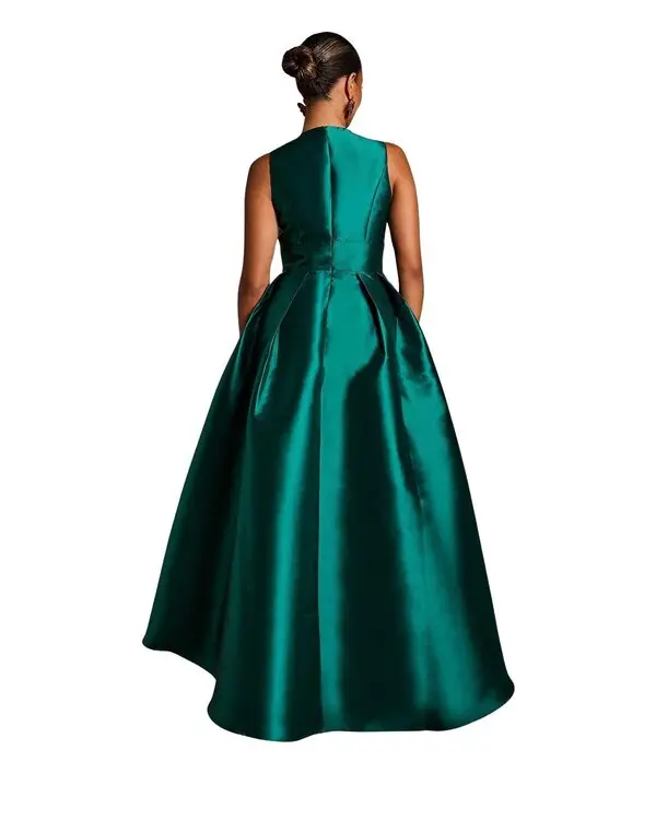 Coast Sleeveless Plunge Waterfall Maxi Dress - Emerald