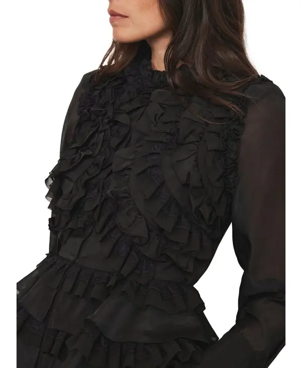 Mint Velvet Ruffle Detail Blouse