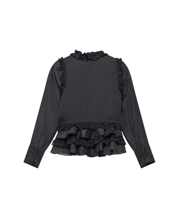 Mint Velvet Ruffle Detail Blouse
