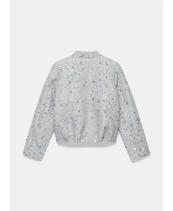 Mint Velvet Sequin Boucle Bomber
