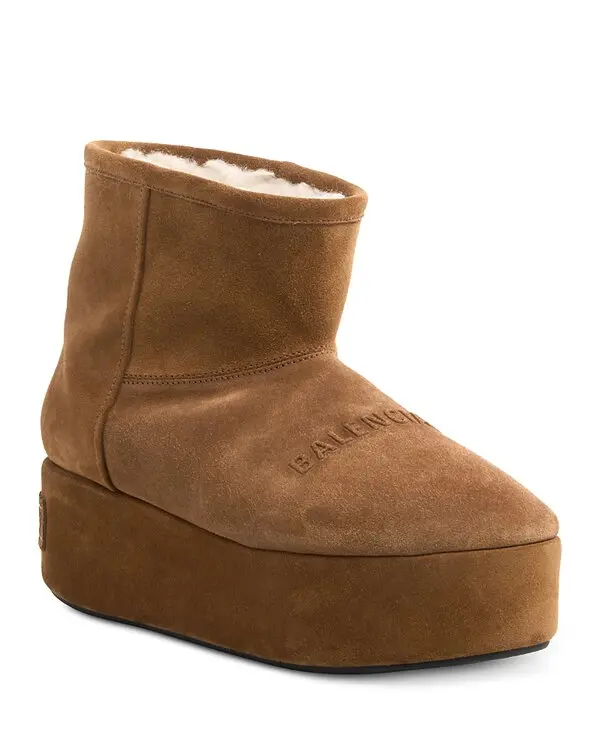 Balenciaga Alaska Platform Boots - Brown