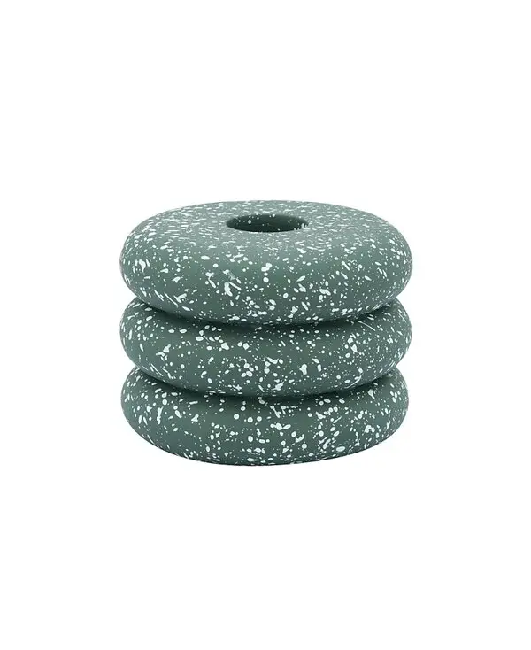 TOV FURNITURE Gabby Speckled Stacked Candleholder - Green