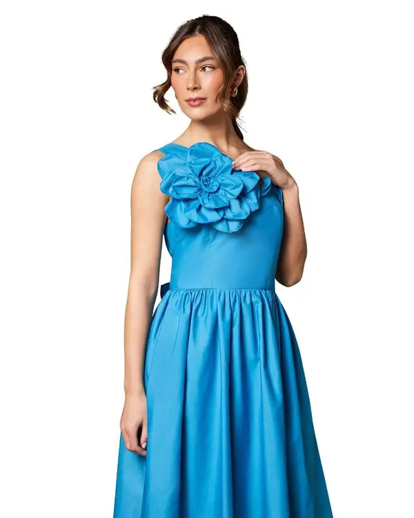 Coast One-shoulder Corsage Midi Dress