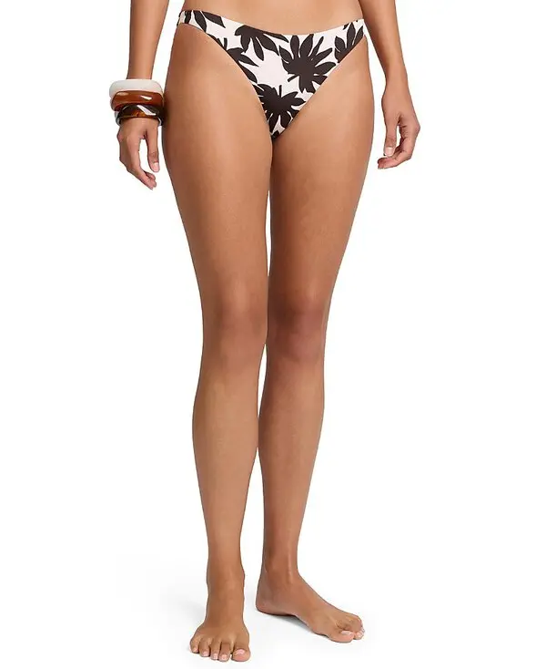 Onia Cora Bikini Bottom - Egret/espresso