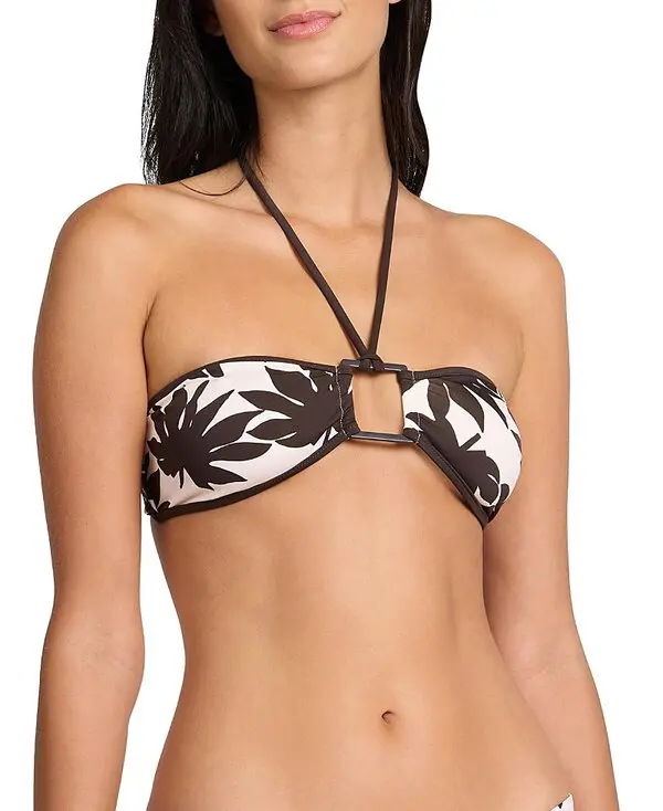 Onia Palermo Bikini Top - Egret/espresso