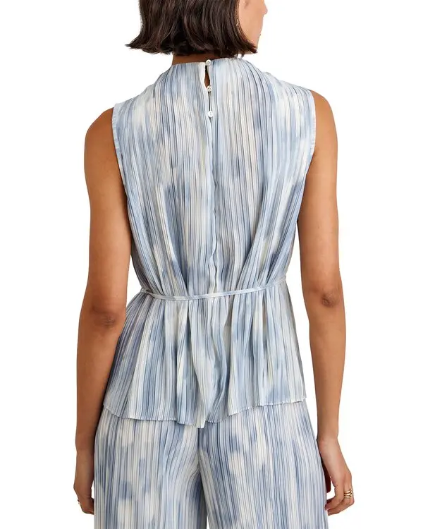 Bella Dahl Mock Neck Top With Tie Belt