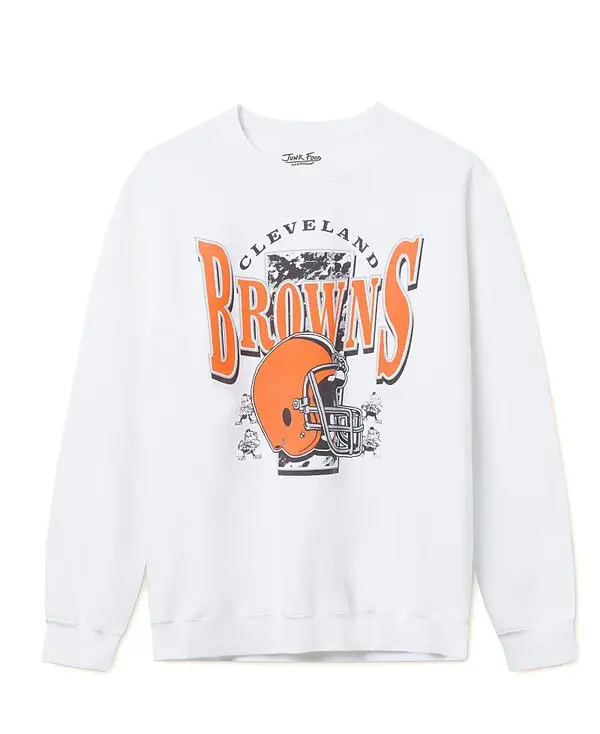 Junk Food Clothing Nfl Cleveland Browns Flea Market Fleece - White