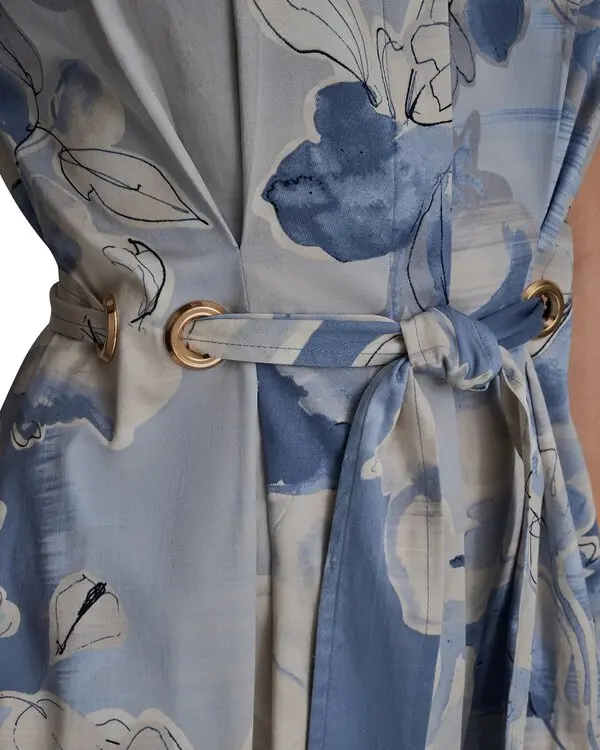 Donna Karan New York Floral Print Shirtdress