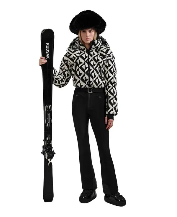 Rudsak Dinara One-piece Puffer Ski Suit - Vanilla Monogram