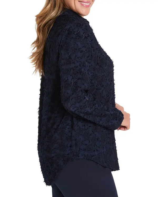 NIC+ZOE Clipped Jacquard Top